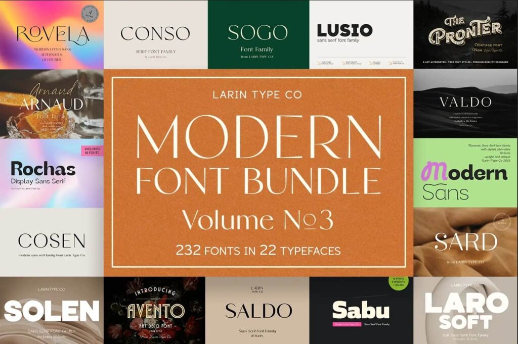 25 Premium Typeface - Font Bundle by Graptail - TypoWise